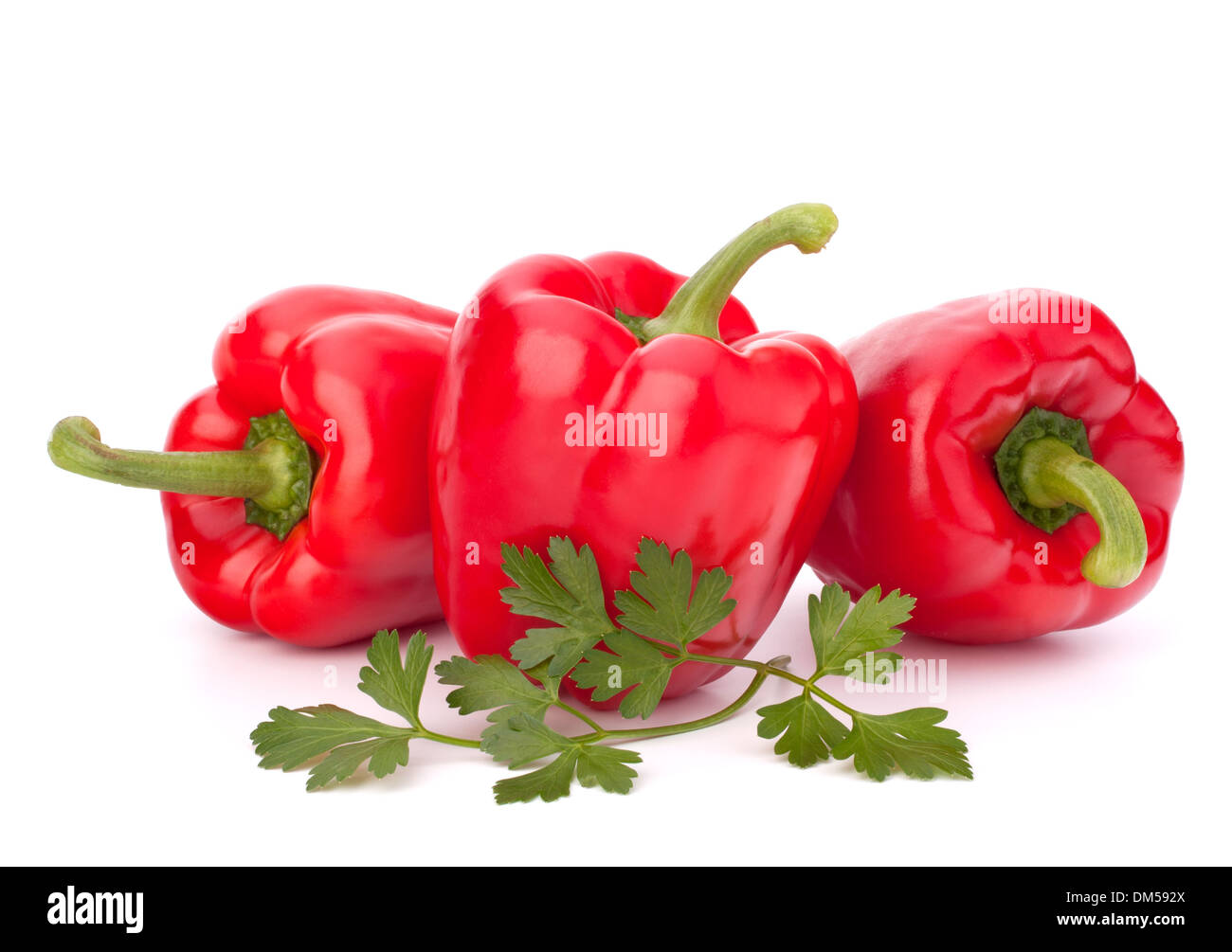 red pepper isolated on white background Stock Photo - Alamy