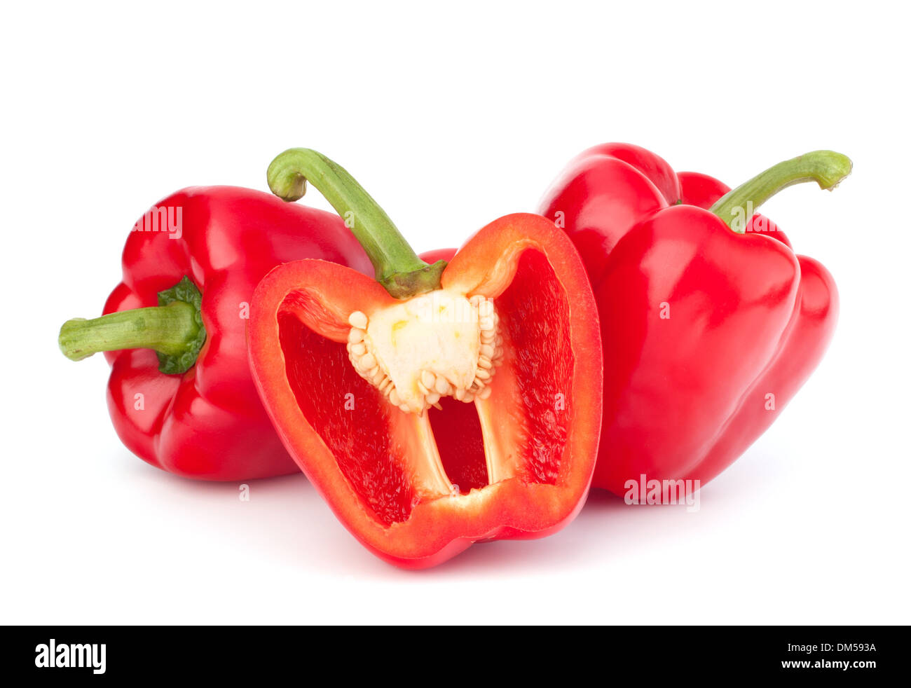 red pepper isolated on white background Stock Photo - Alamy