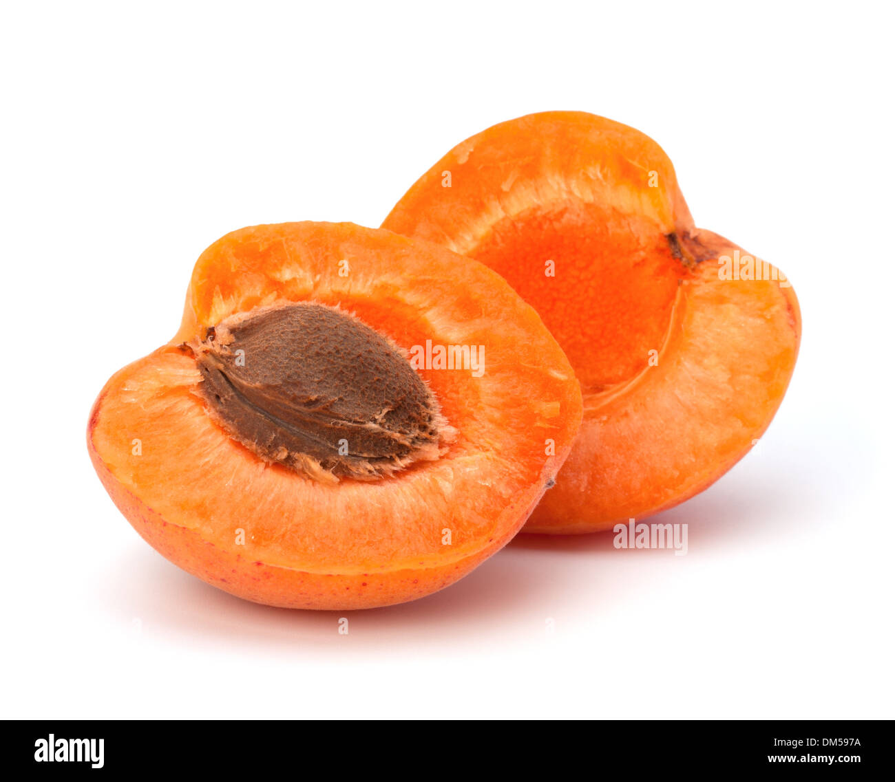 Ripe apricot fruit isolated on white background Stock Photo - Alamy