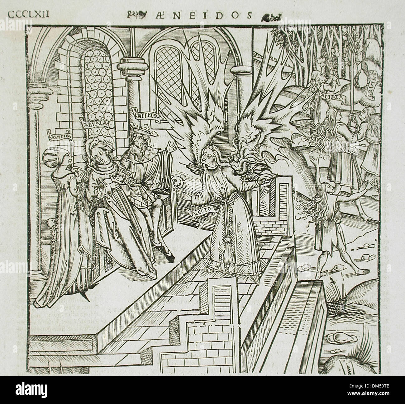This painting illustrates the mythological moment when the Fury Alecto ...