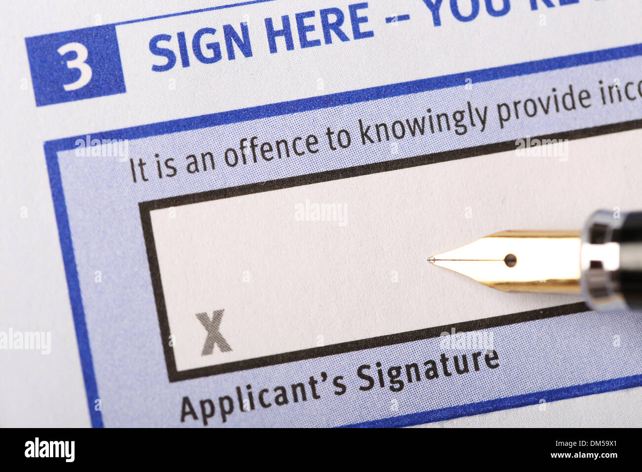 Business man prepare to signature on application form Stock Photo - Alamy