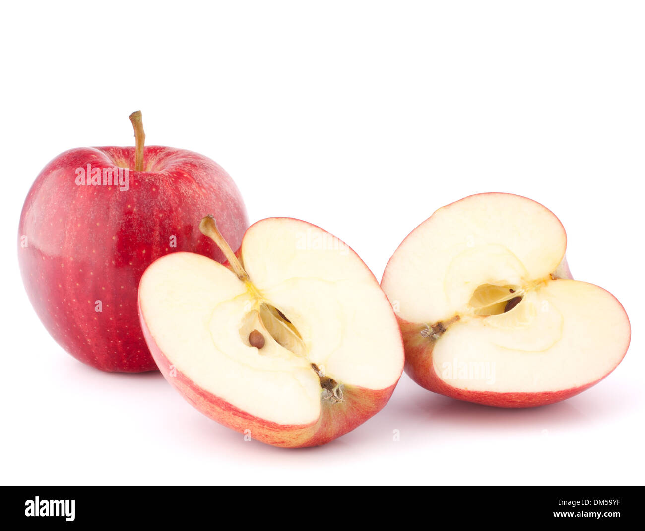 Red apple isolated on white background cutout Stock Photo - Alamy