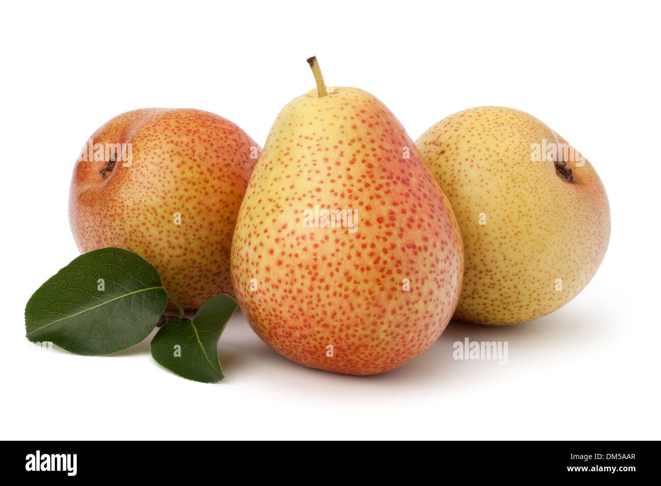 Pear fruits isolated on white background Stock Photo - Alamy