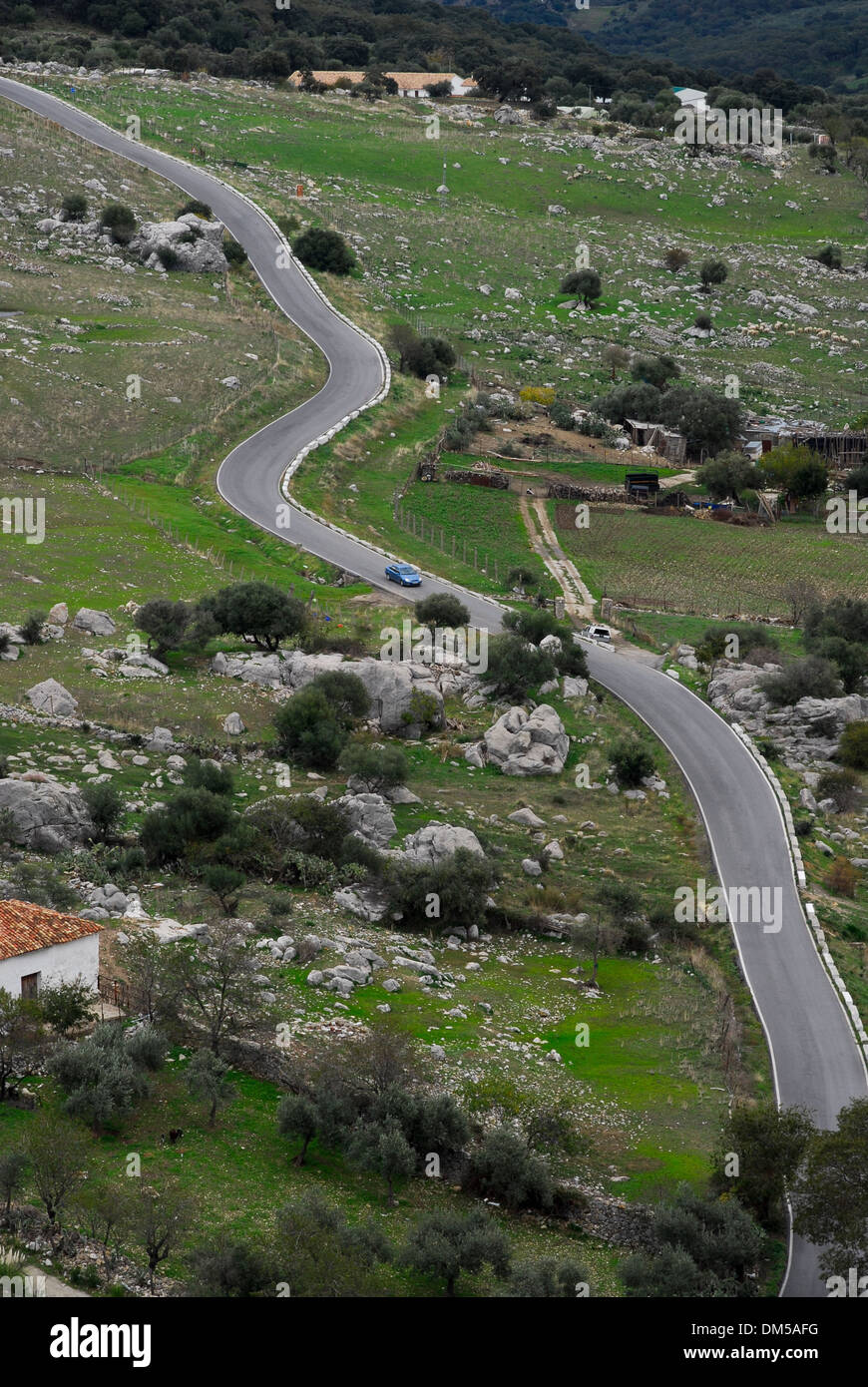 Car on spanish road hi-res stock photography and images - Alamy
