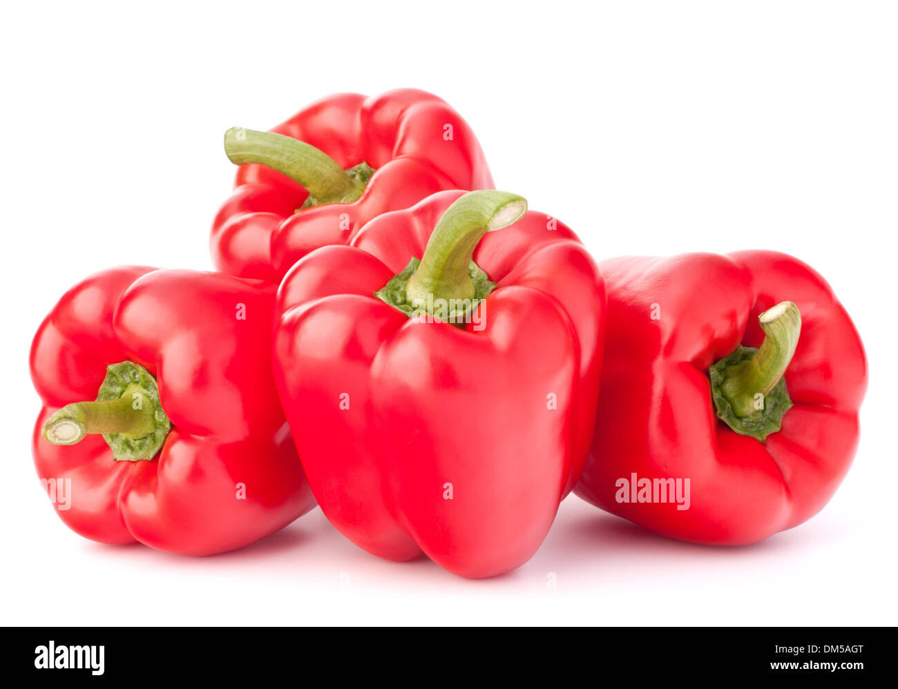 Sweet red pepper isolated on white background cutout Stock Photo - Alamy