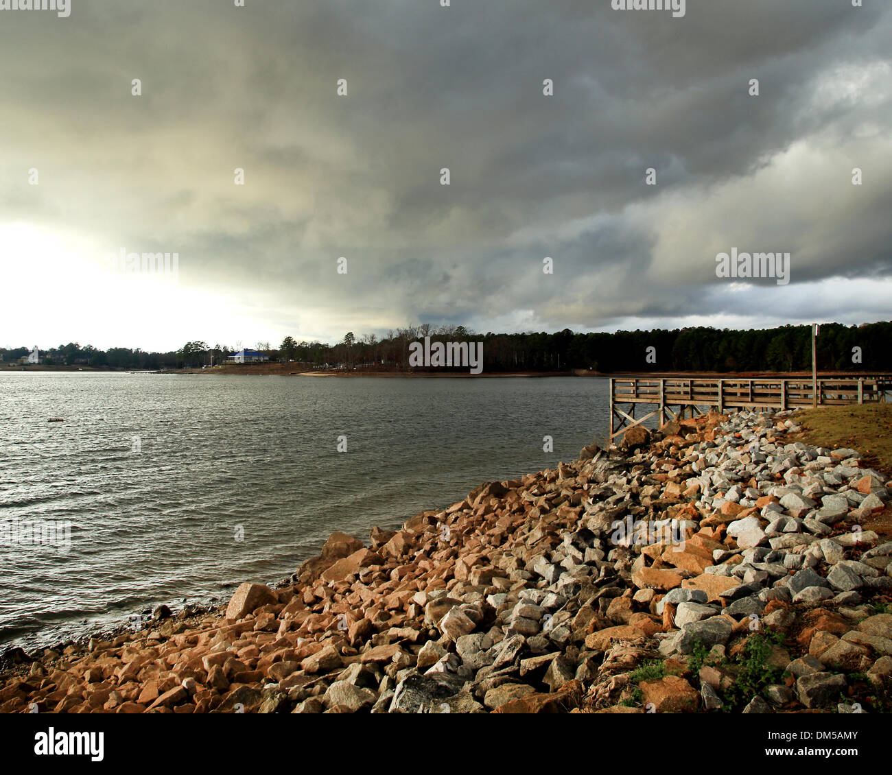 USA Weather-storm clouds over LAKE MURRAY NEAR COLUMBIA, South Carolina ...