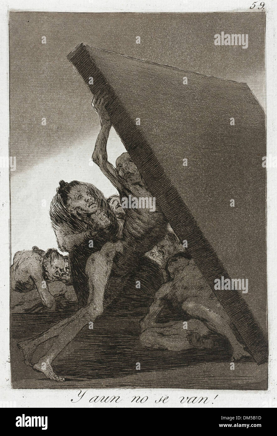 This artwork portrays a moment of hesitation or reluctance, capturing ...