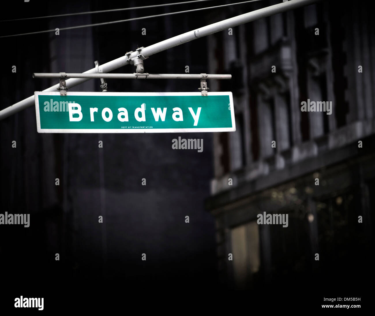 Broadway sign with added vignette in Times Square New York Stock Photo ...