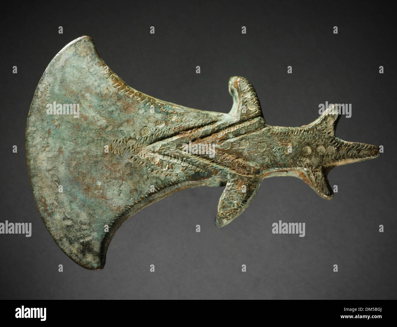 This axe head, an ancient tool, showcases the craftsmanship of early ...