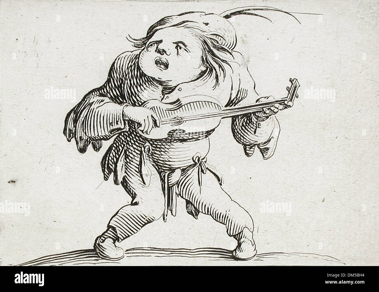 This artwork, *A Bandy-Legged Man Playing the Guitar*, features a ...