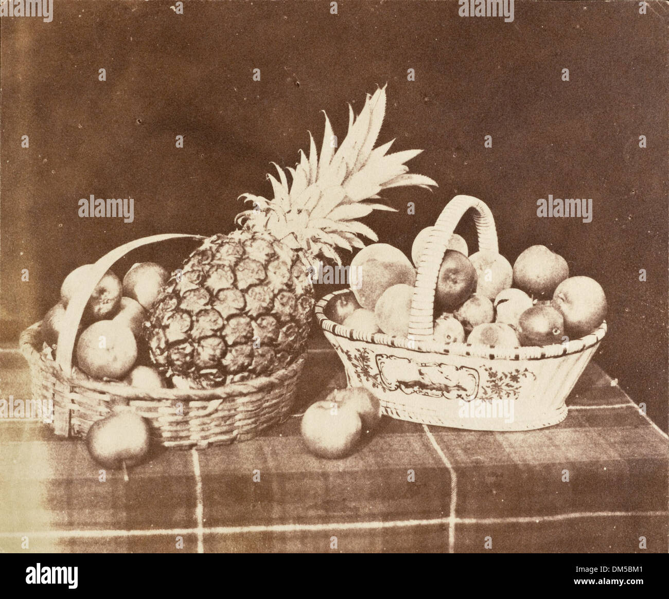 This still life titled *A Fruit Piece* portrays an arrangement of ...