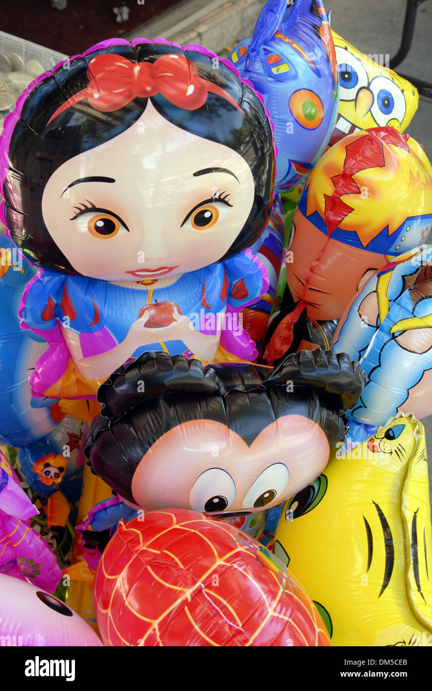 Inflatable Chinese Dolls, Toronto Chinatown Stock Photo - Alamy