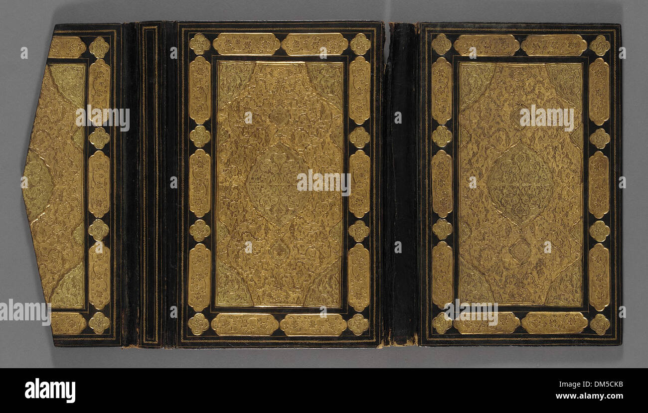 This book binding is an example of intricate craftsmanship, showcasing ...