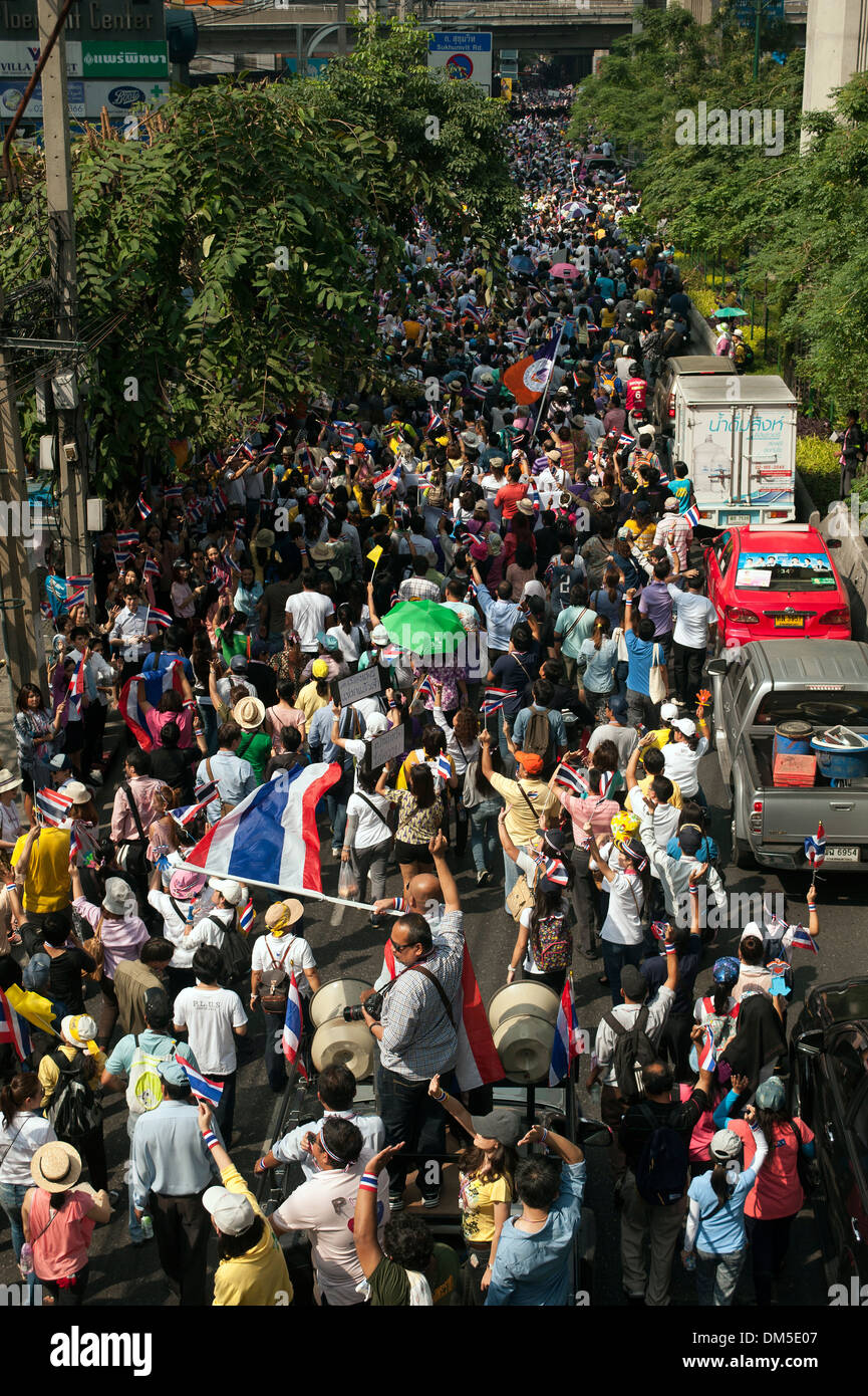 The mass protest march by Peoples Democratic Reform Committee (PDRC) to ...