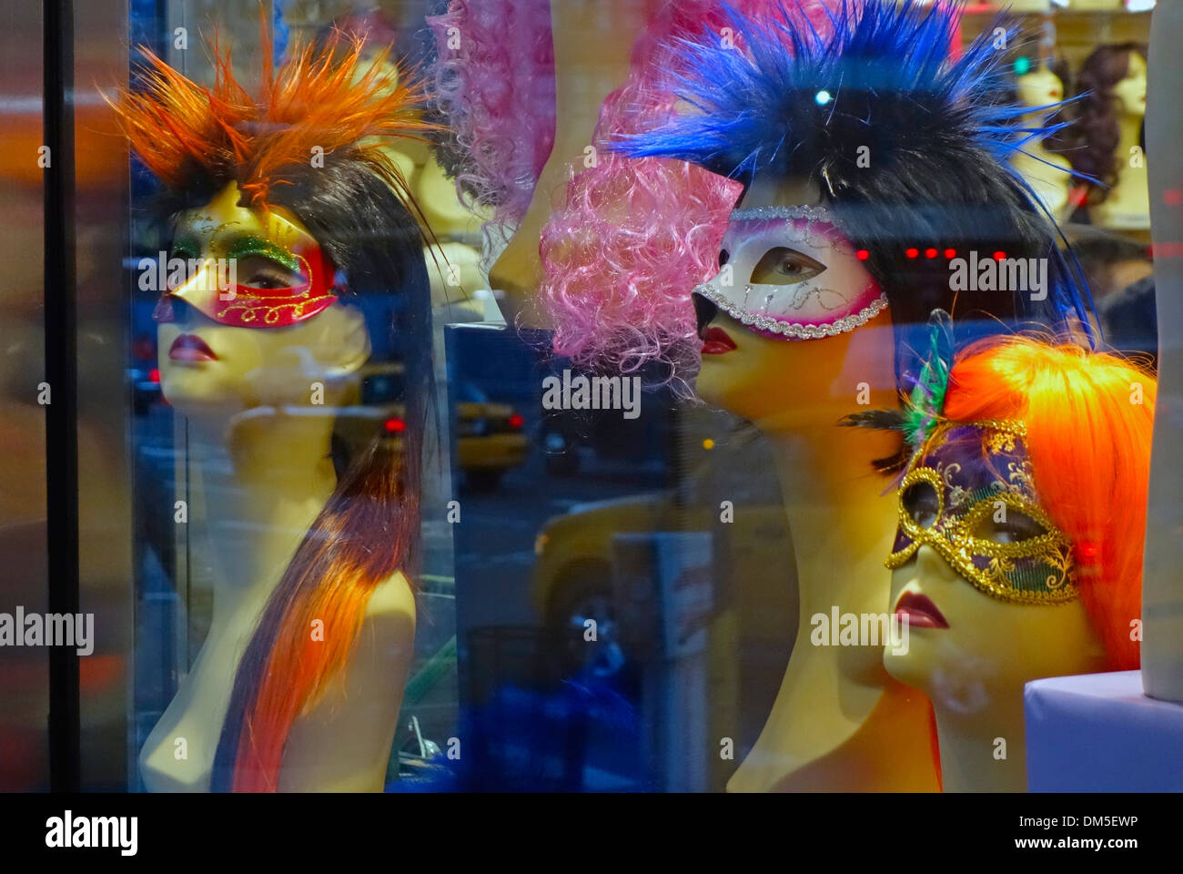 Halloween masks in New York City store Stock Photo - Alamy