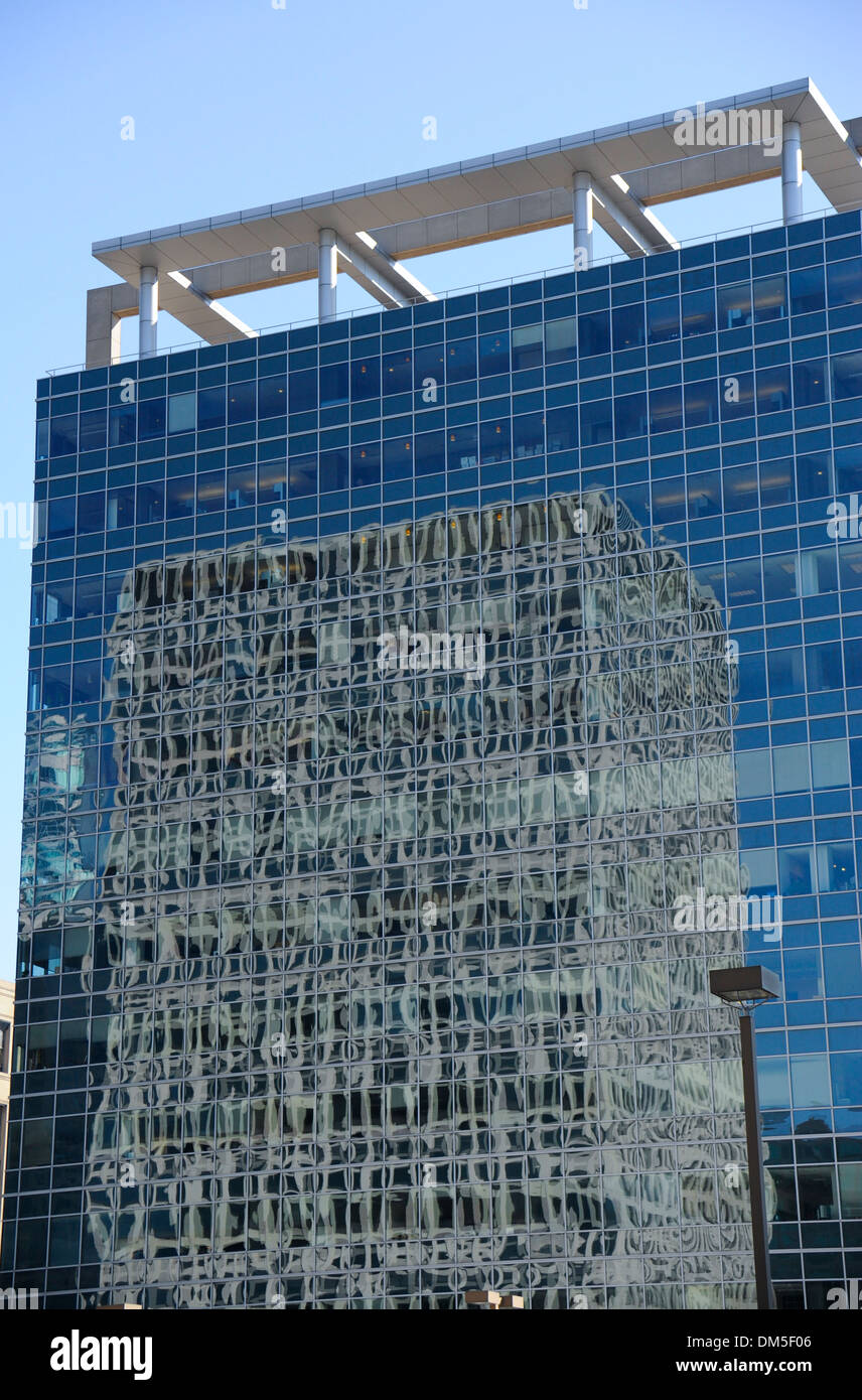 Reflections on building Stock Photo - Alamy