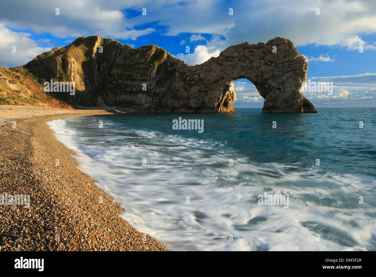 Arch bridge bay Dorset Durdle Door England Europe erosion rock cliff ...