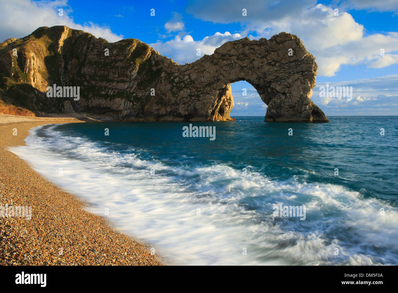 Arch bridge bay Dorset Durdle Door England Europe erosion rock cliff ...