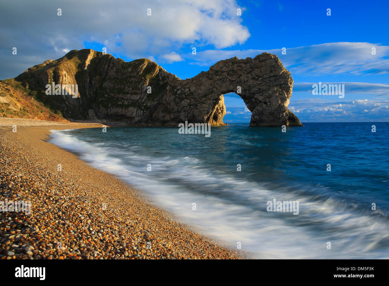Arch bridge bay Dorset Durdle Door England Europe erosion rock cliff ...