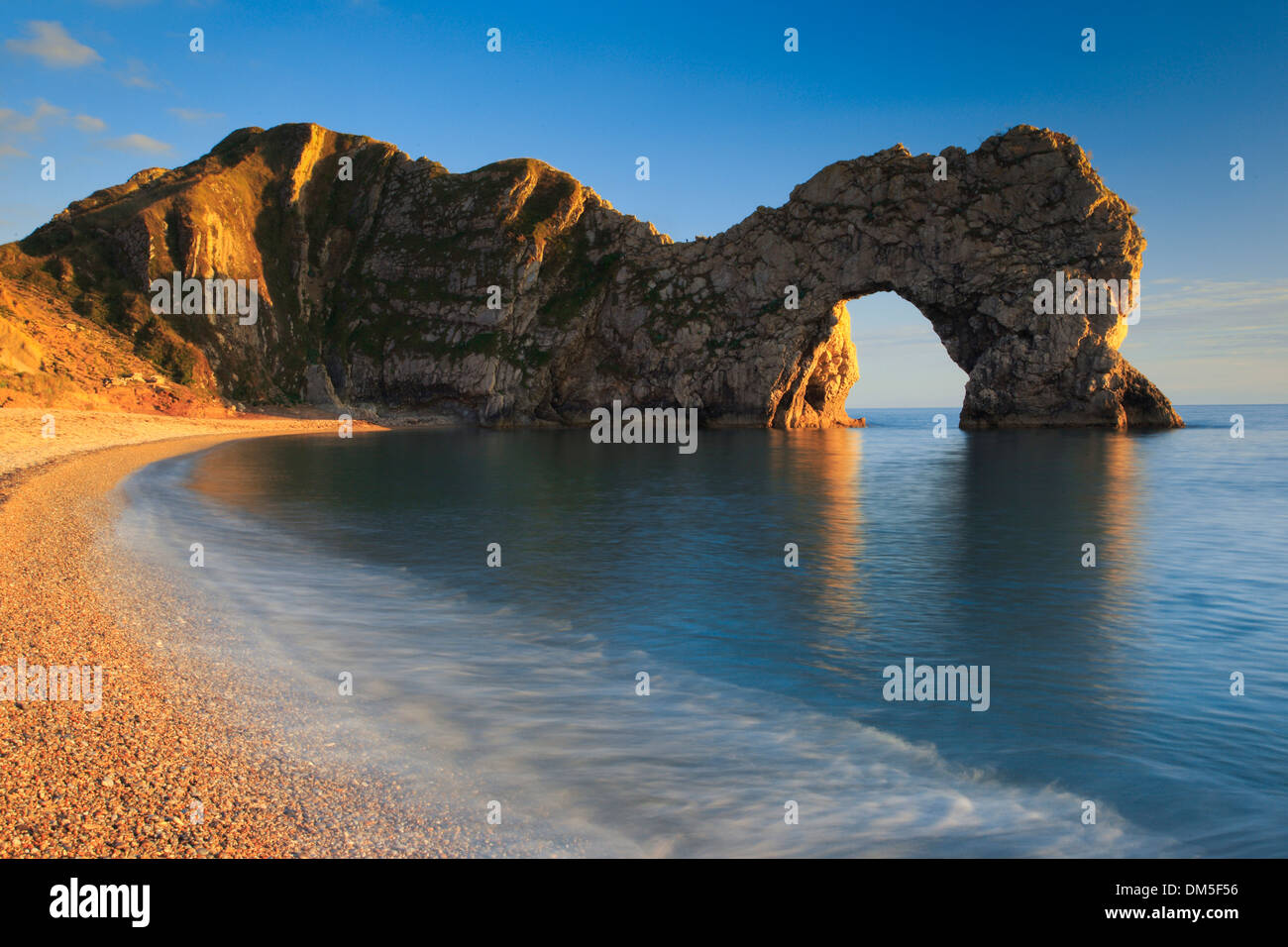 Arch bridge bay Dorset Durdle Door England Europe erosion rock cliff ...