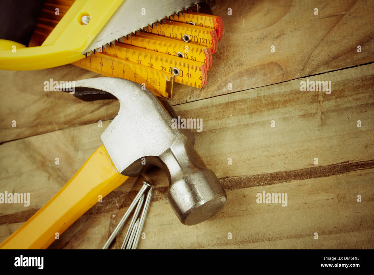 Vintage steel ruler hi-res stock photography and images - Alamy