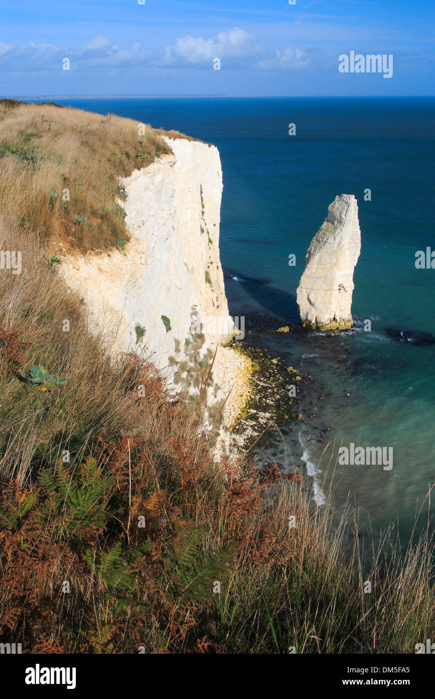 Bournemouth bay Dorset England Europe erosion rock cliff rocky cliffs ...