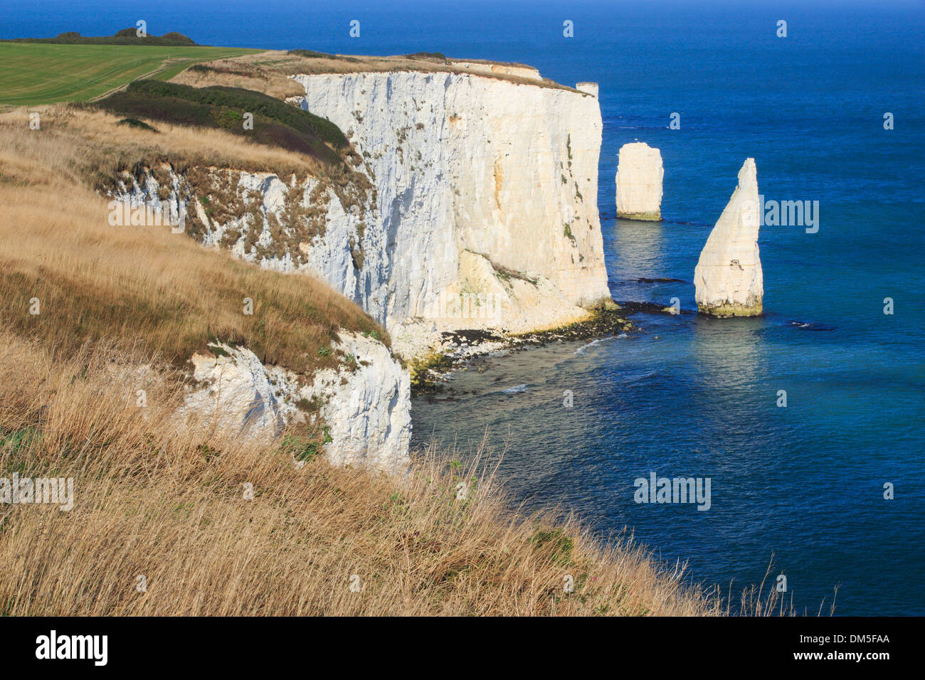 Bournemouth bay Dorset England Europe erosion rock cliff rocky cliffs ...