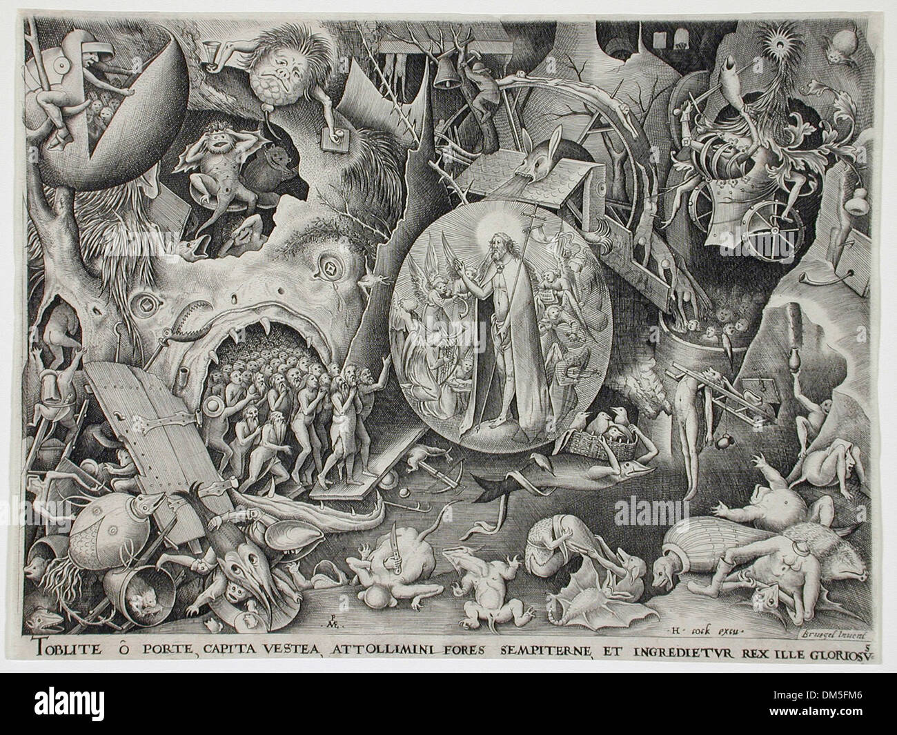 This artwork depicts Christ's descent into Limbo, a scene from ...