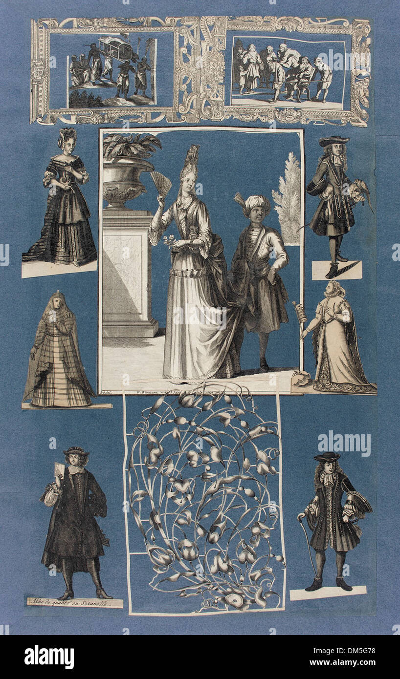 This collage combines various materials and textures to create an ...