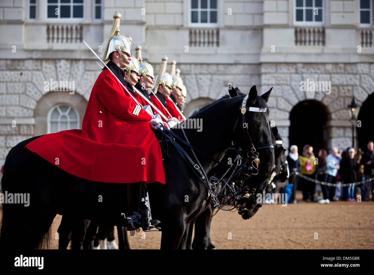 LONDON, ENGLAND DEC 21: Famous mounted Life Guards on Parade on ...