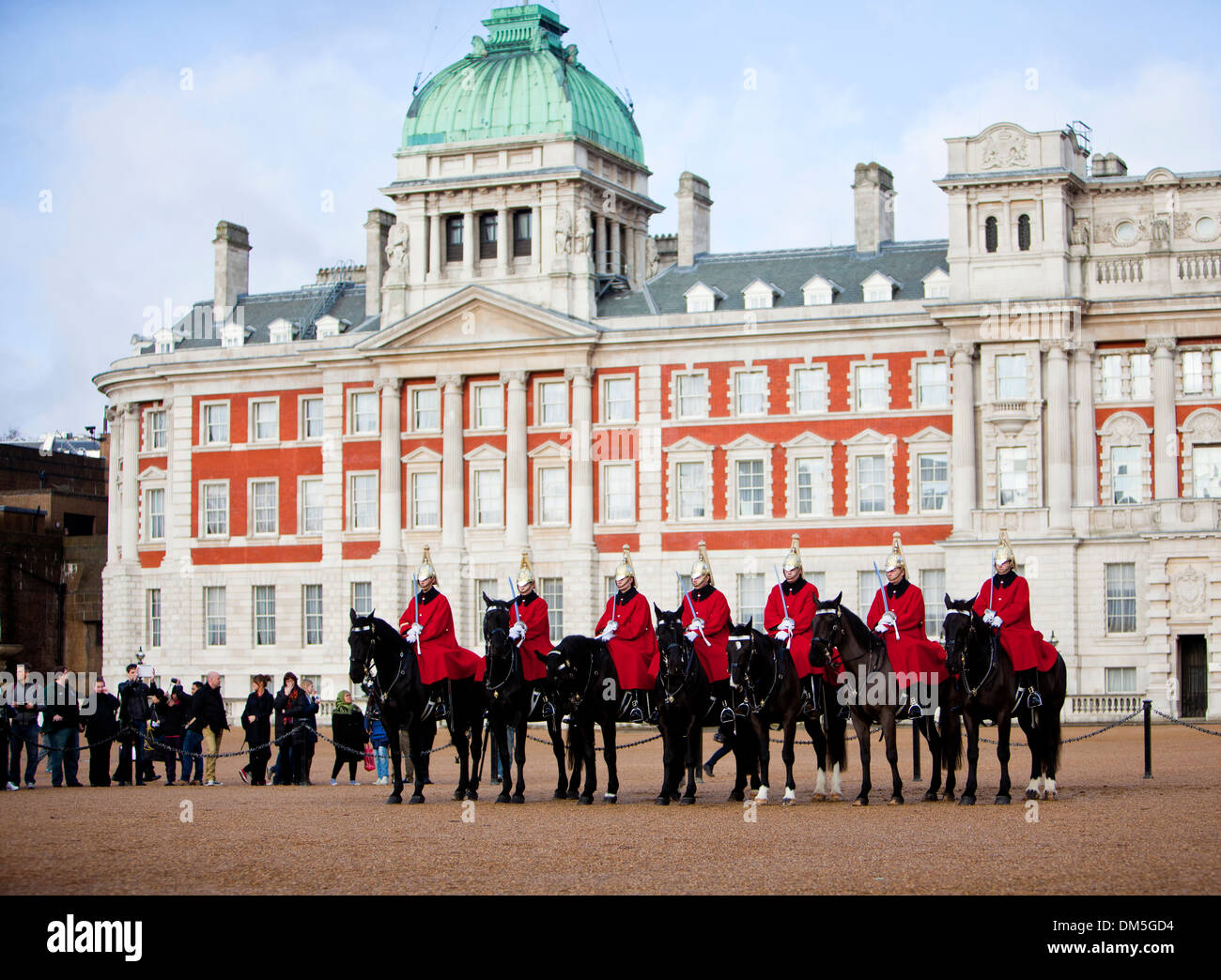 LONDON, ENGLAND DEC 21: Famous mounted Life Guards on Parade on ...