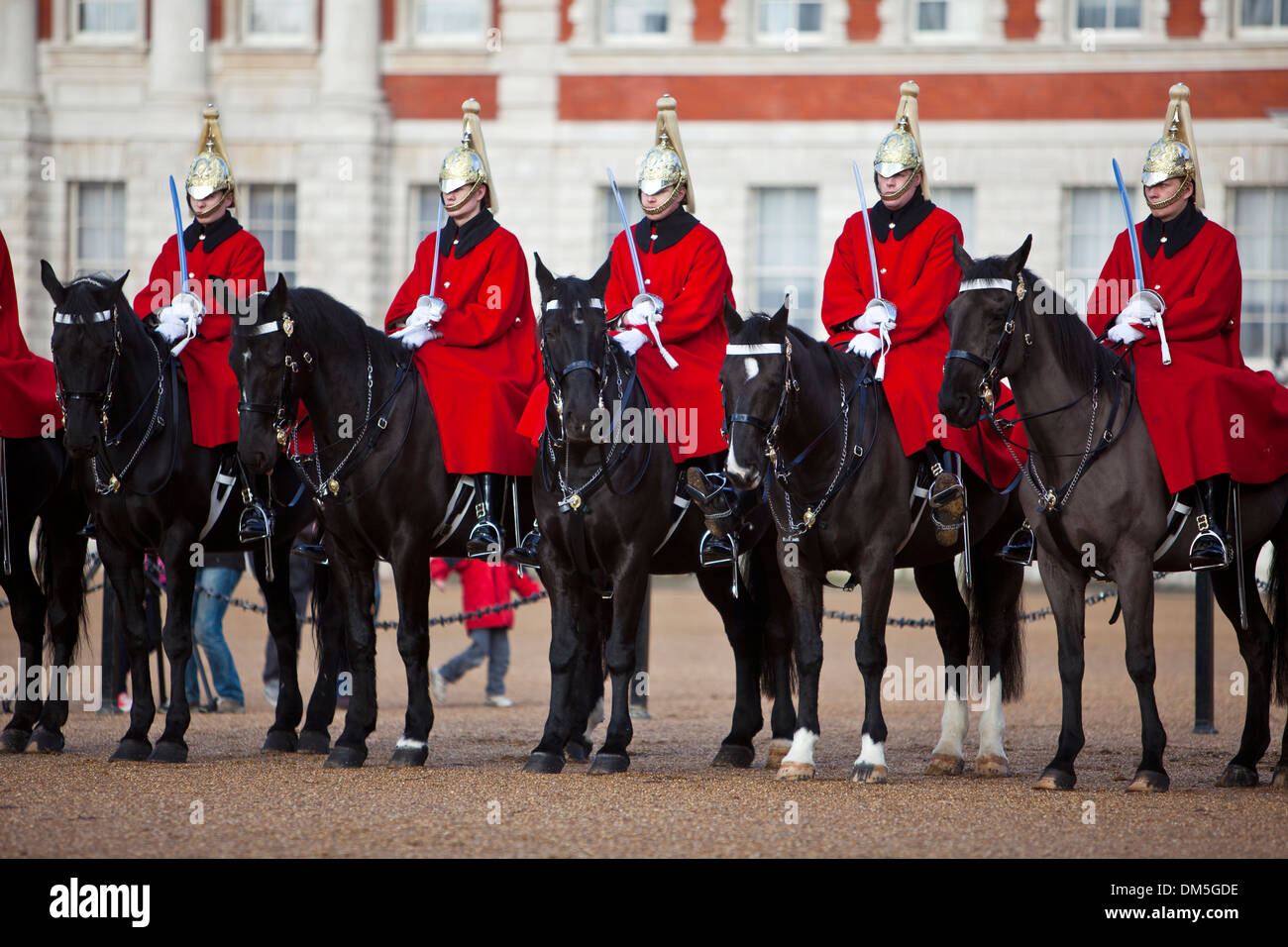 LONDON, ENGLAND DEC 21: Famous mounted Life Guards on Parade on ...