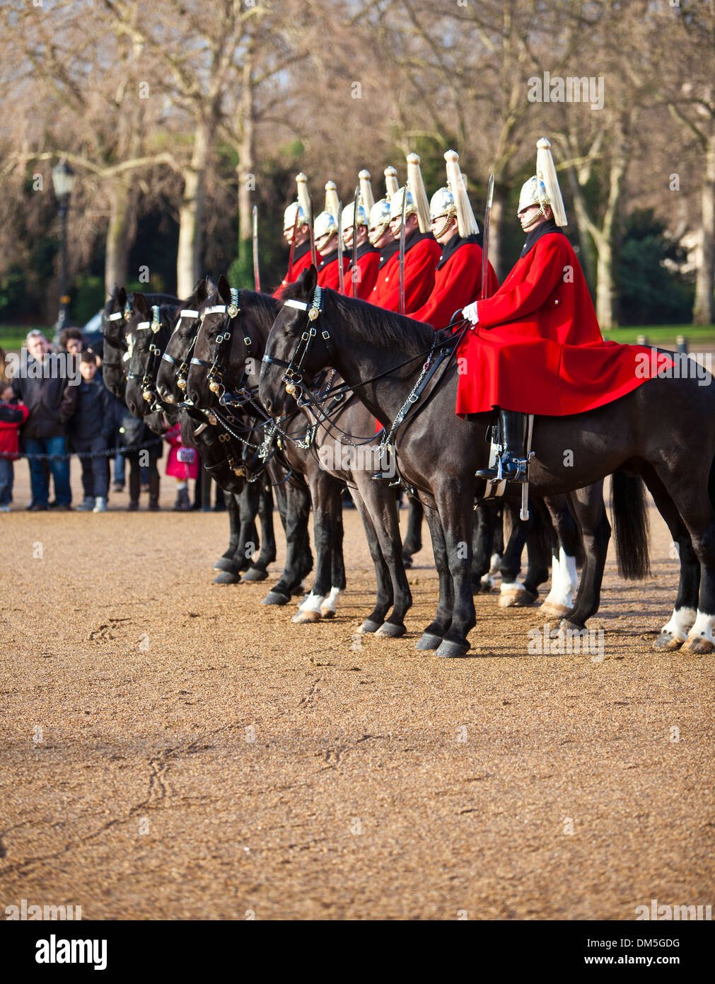 LONDON, ENGLAND DEC 21: Famous mounted Life Guards on Parade on ...