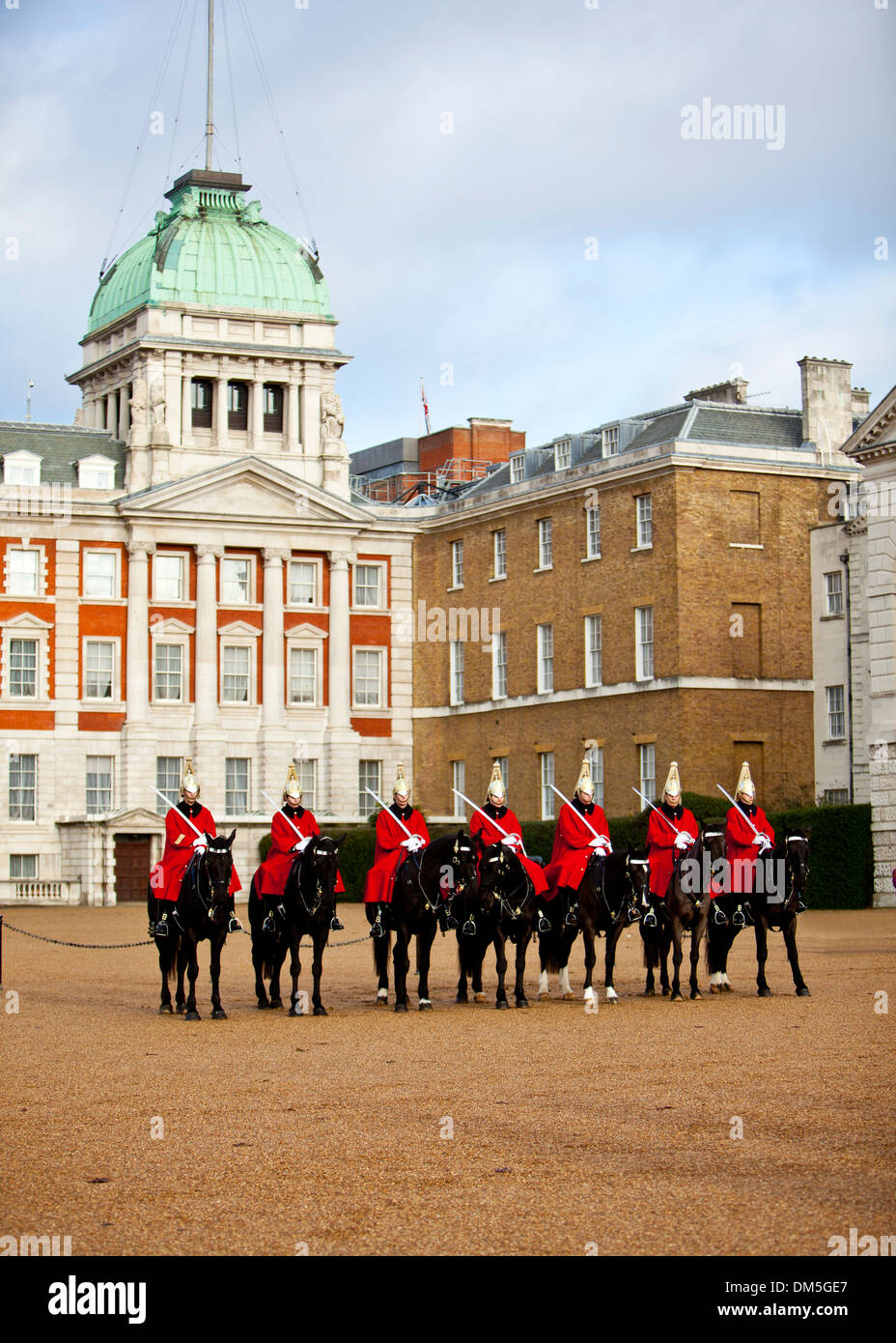LONDON, ENGLAND DEC 21: Famous mounted Life Guards on Parade on ...