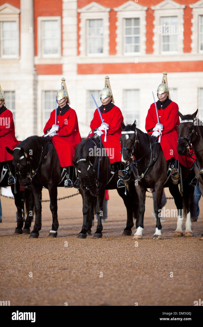 LONDON, ENGLAND DEC 21: Famous mounted Life Guards on Parade on ...