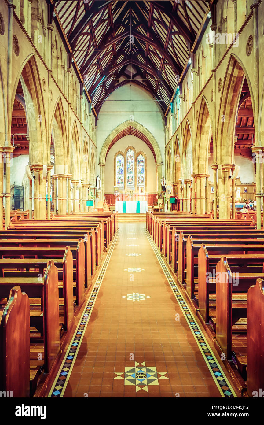 Interior st francis xavier catholic church hi-res stock photography and ...