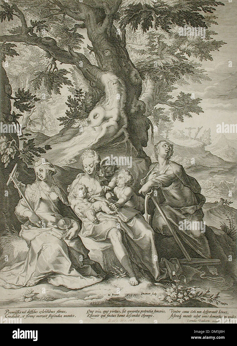'Faith, Hope, and Charity' is a religious-themed artwork that reflects ...