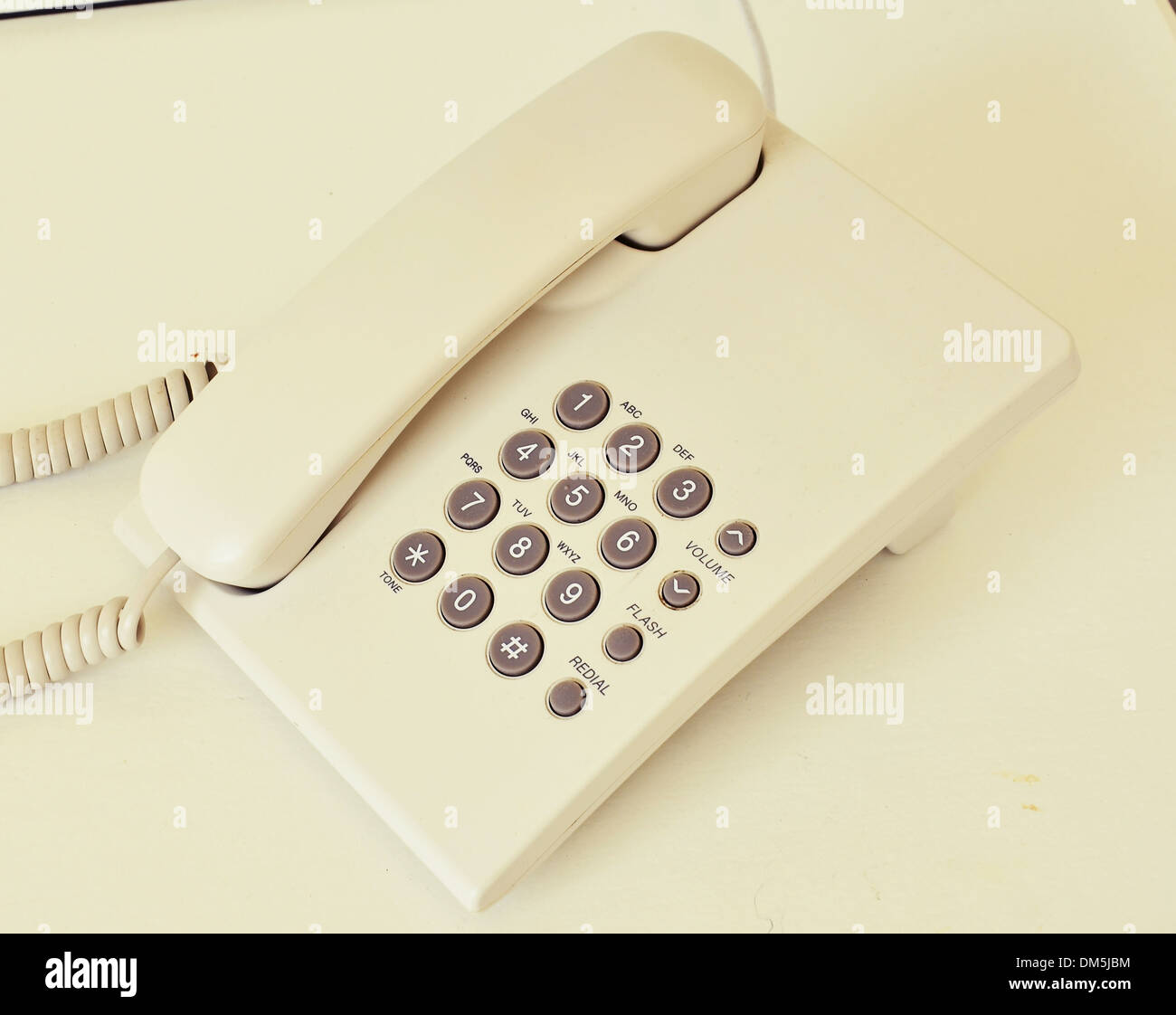 The telephone which there is on a table Stock Photo - Alamy