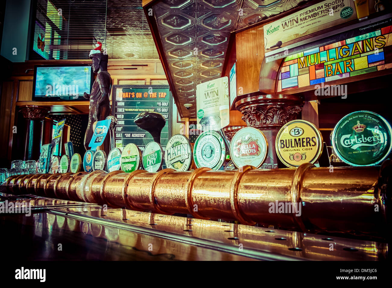 The front bar of the Tap Inn, in Adelaide, South Australia Stock Photo ...