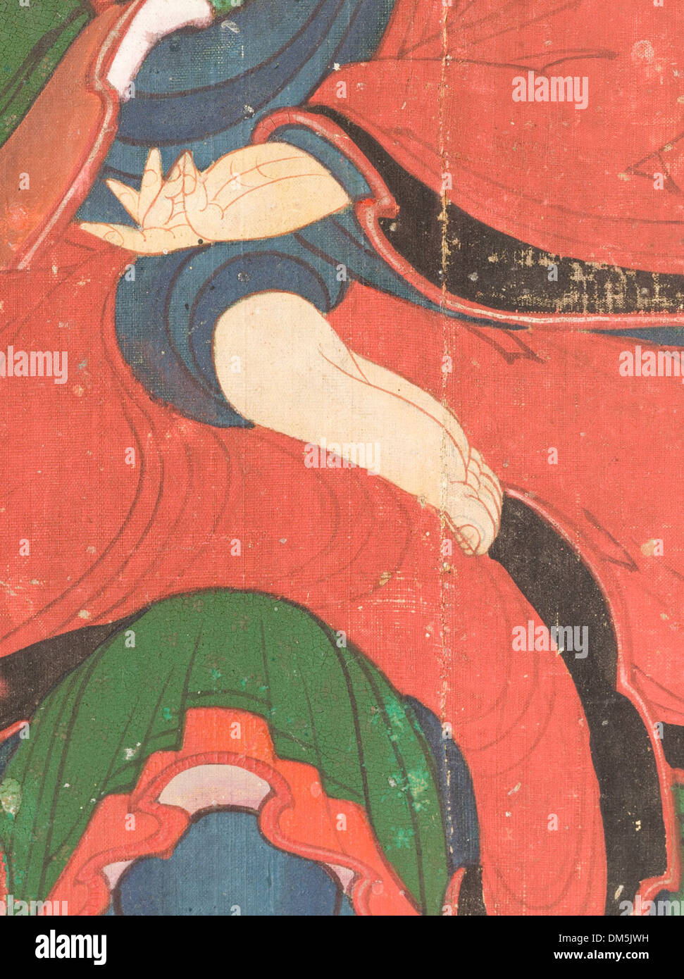 This artwork depicts the Buddhas of the Seven Stars from the Big Dipper ...