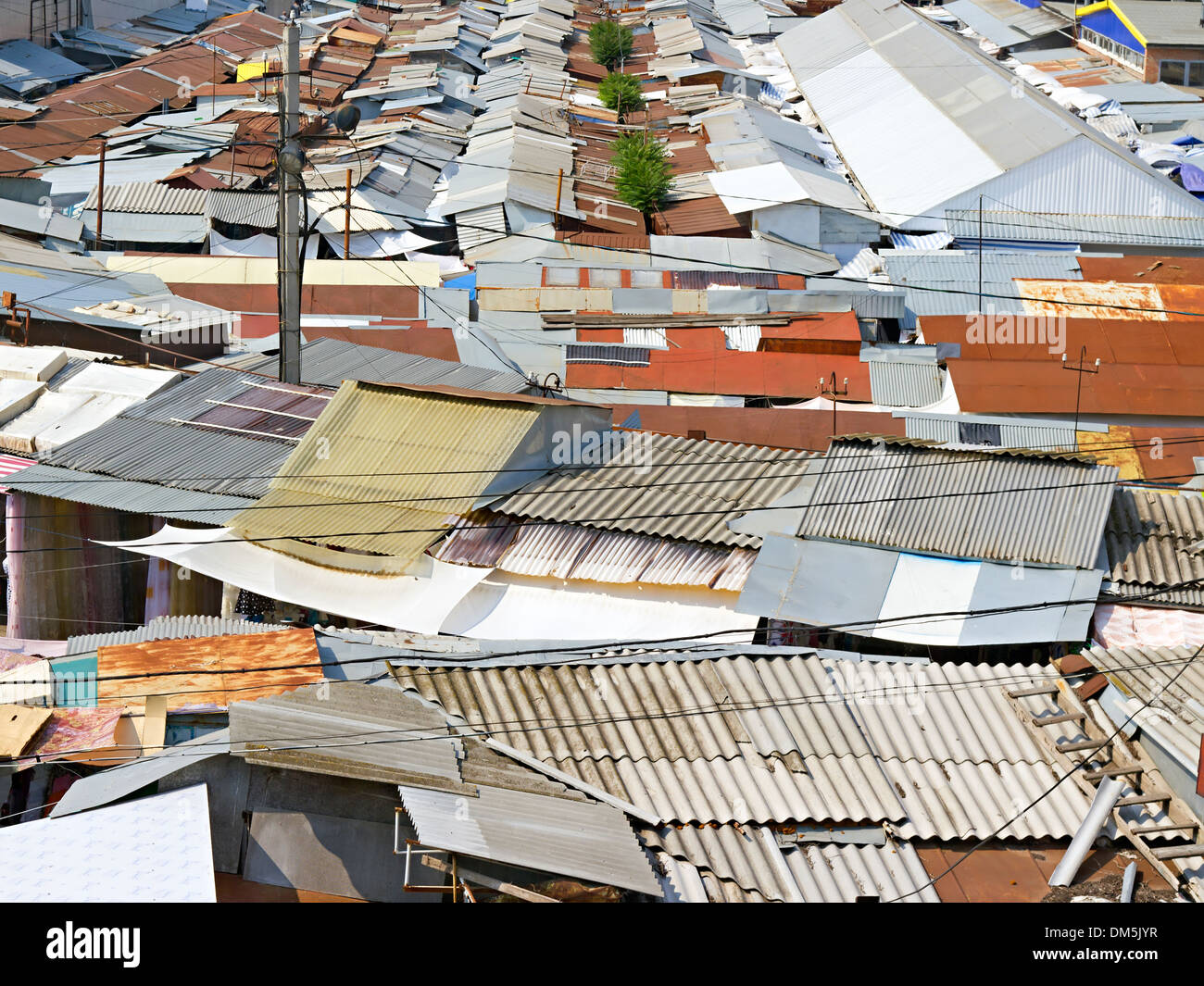 temporary market was built from the barracks Stock Photo - Alamy