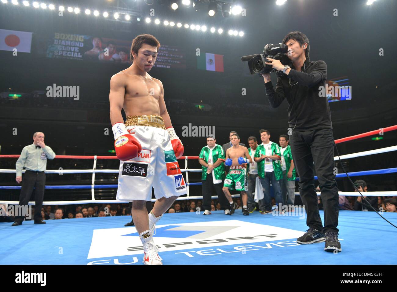 Tokyo, Japan. 6th Dec, 2013. Akira Yaegashi (JPN), Edgar Sosa (MEX) Boxing : Akira Yaegashi of ...