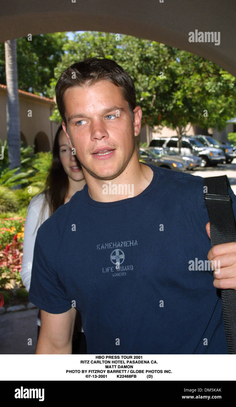Matt Damon 2001