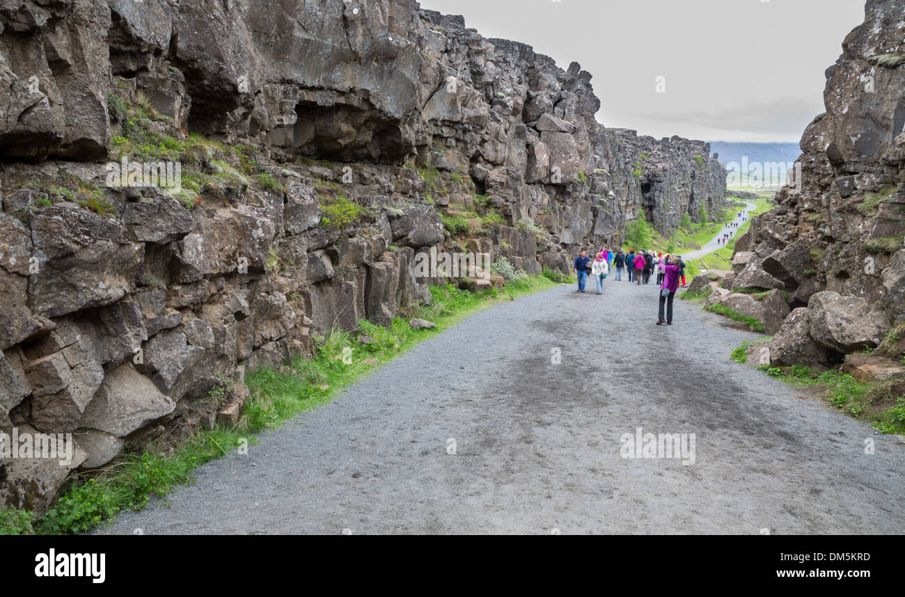 Thingvellir rift valley crest hi-res stock photography and images - Alamy