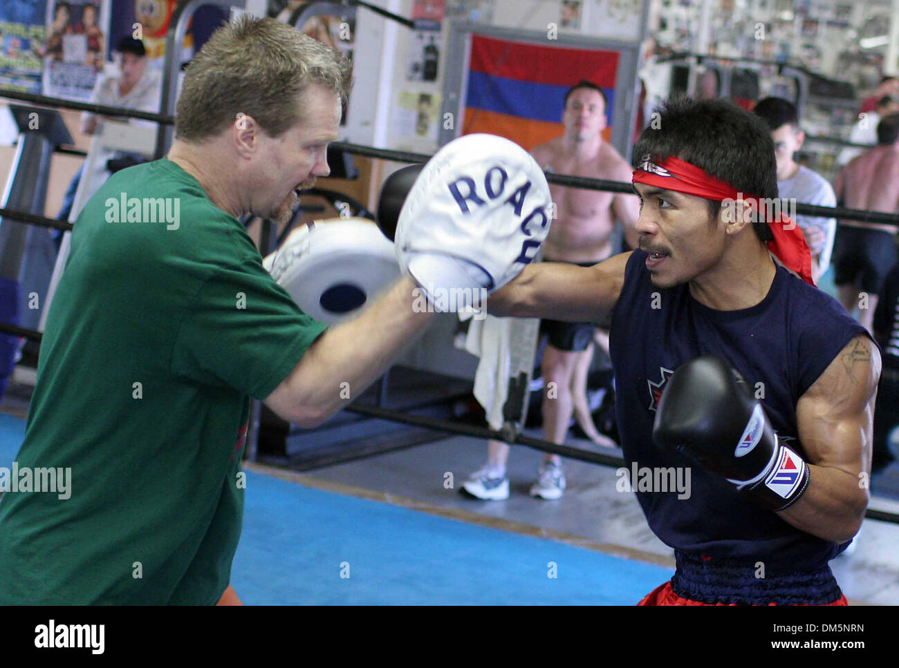 Mar 10, 2005; Hollywood, CA, USA; Phillipino superstar boxer MANNY ...