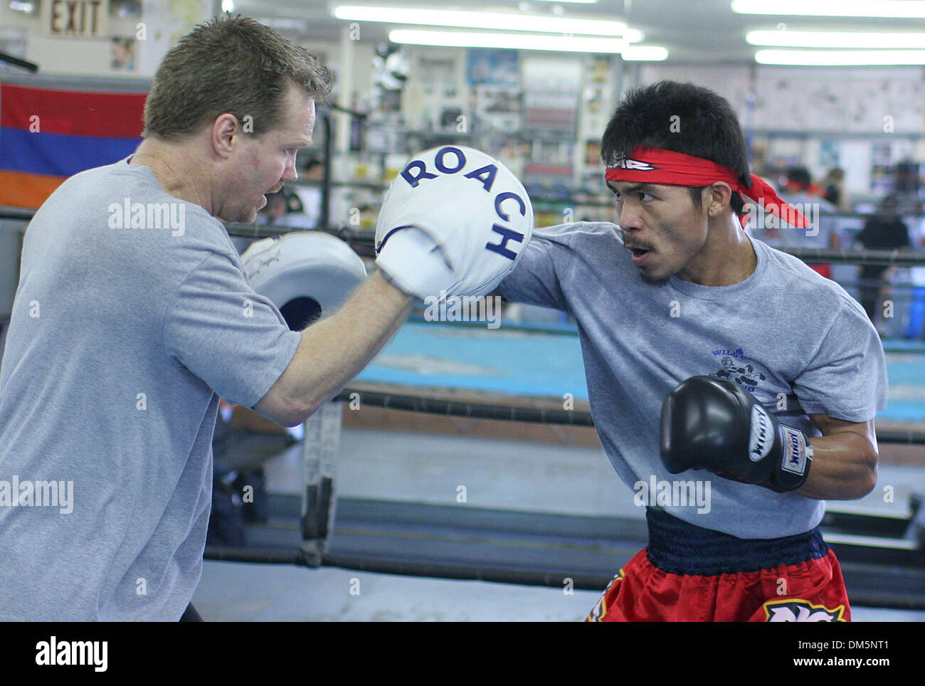 Mar 10, 2005; Hollywood, CA, USA; Phillipino superstar boxer MANNY ...