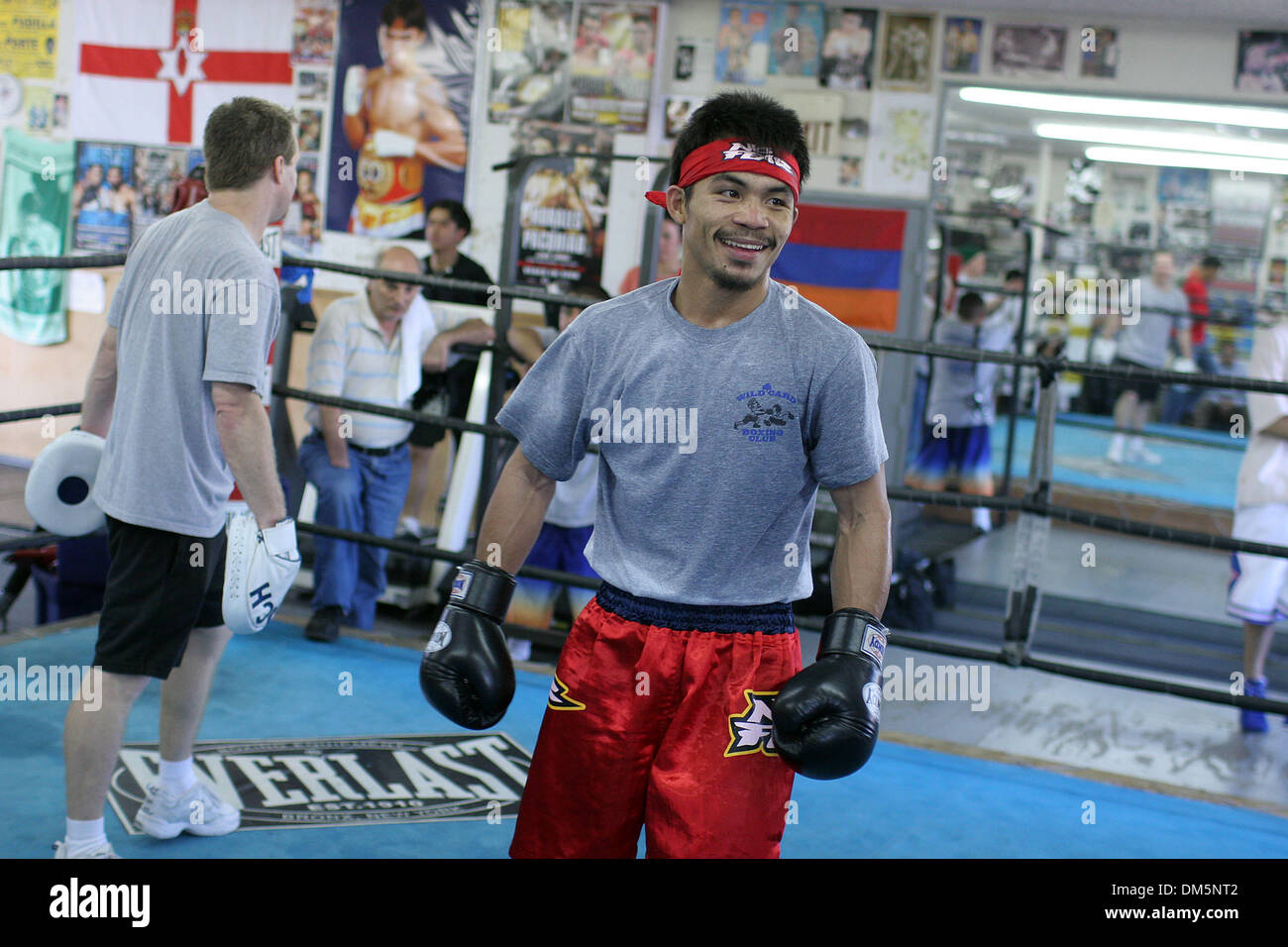 Mar 10, 2005; Hollywood, CA, USA; Phillipino superstar boxer MANNY ...