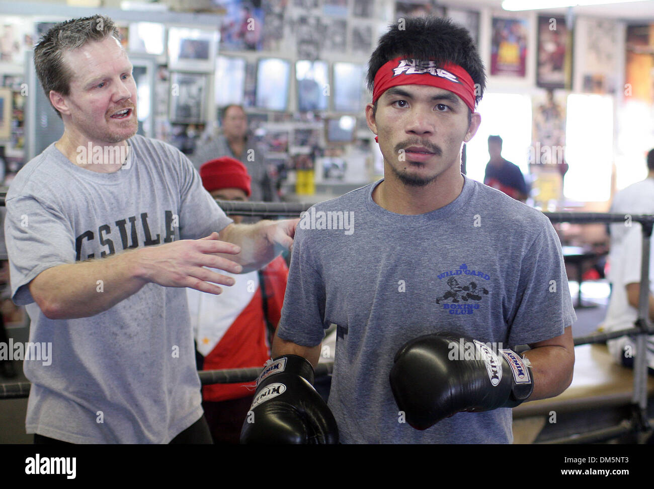 Mar 10, 2005; Hollywood, CA, USA; Phillipino superstar boxer MANNY ...