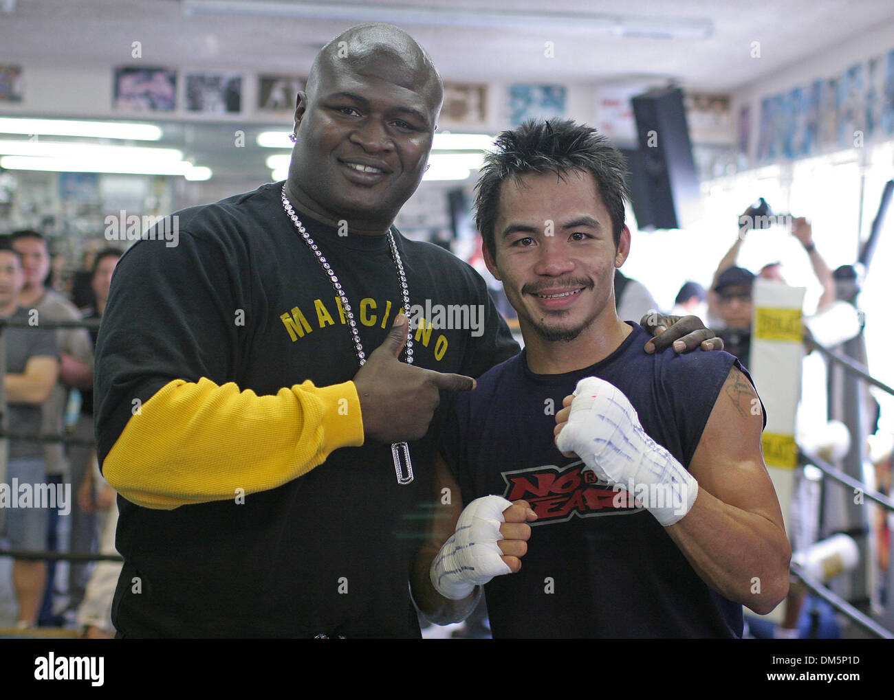 Mar 11, 2005; Hollywood, CA, USA; Phillipino superstar boxer MANNY ...
