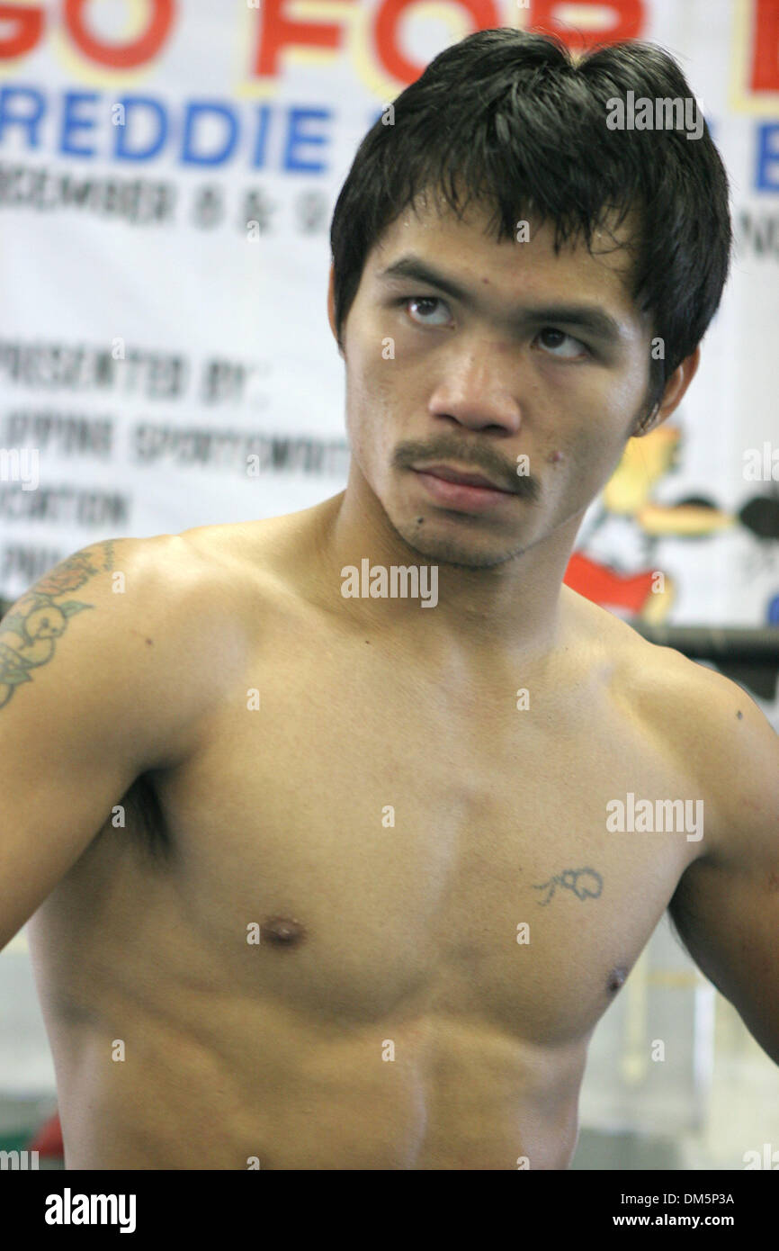 Mar 12, 2005; Hollywood, CA, USA; Phillipino superstar boxer MANNY ...